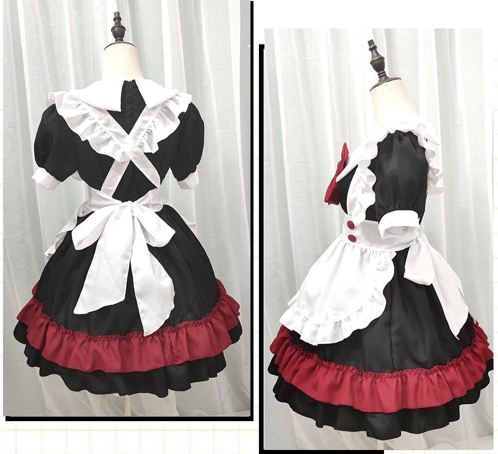 Y2K Cute COS Maid Dress Large Japanese Maid Dress Lolita Uniform Plus Size 4XL | Shopee Malaysia