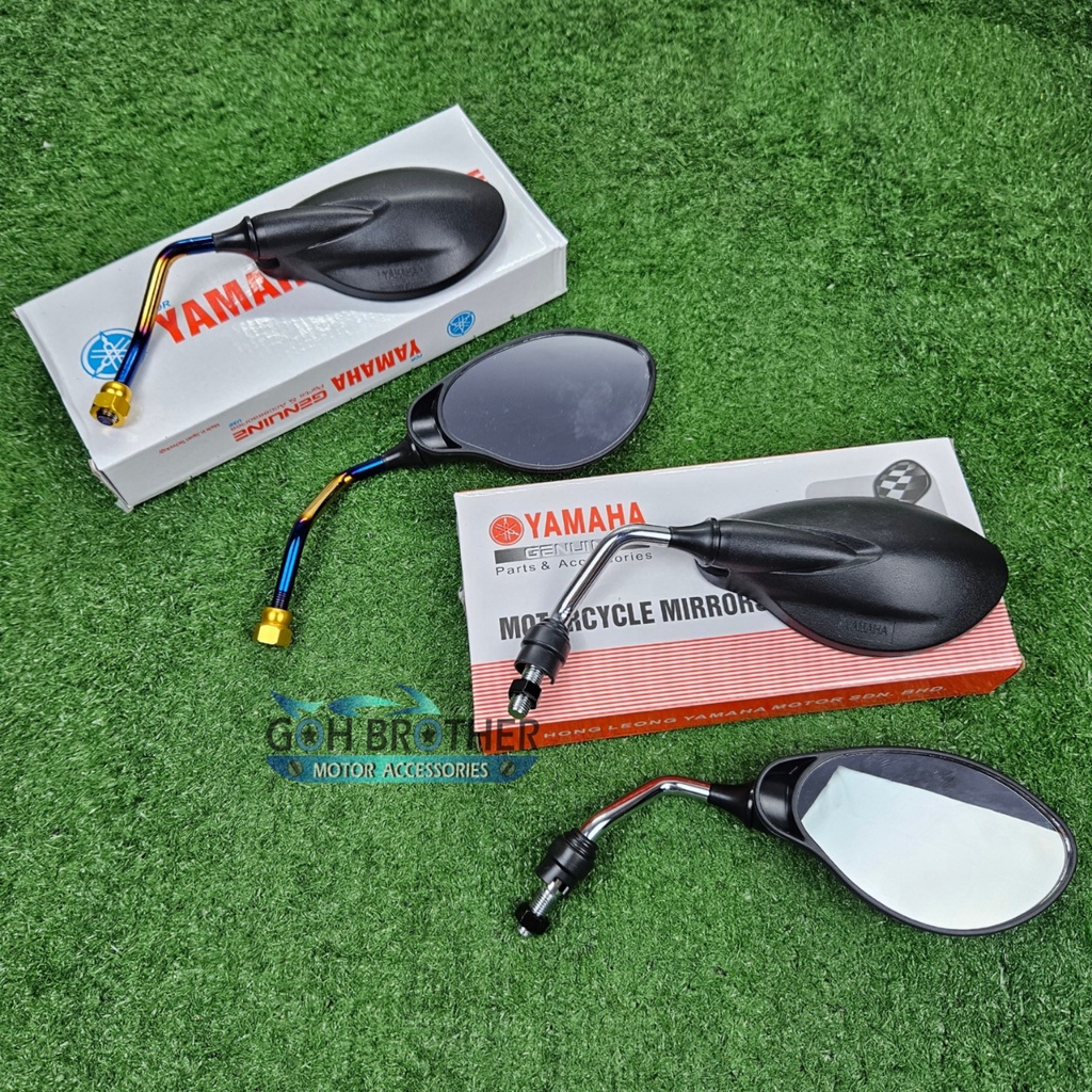 YAMAHA SIDE MIRROR BATANG TITANIUM / CHROME Y125Z Y15ZR Y16ZR LC135 SRL ...
