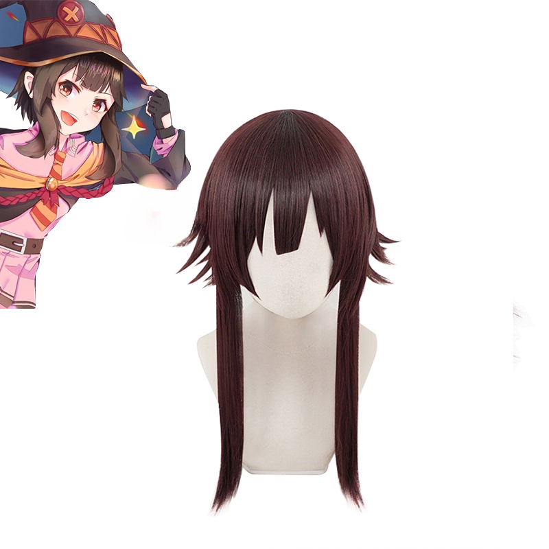 Megumin Cosplay Costume Wig KonoSuba Anime Chomusuke Witch Uniform ...
