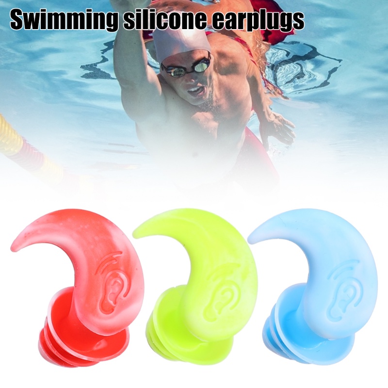 [ Featured ] 1Pair Silicone Noise Reduction Earplugs Waterproof ...