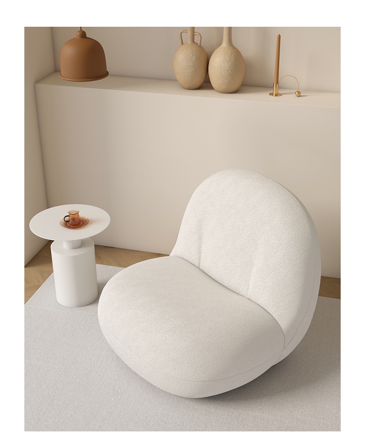 『Free Shipping』Nordic lamb velvet single leisure sofa chair Ins lazy ...