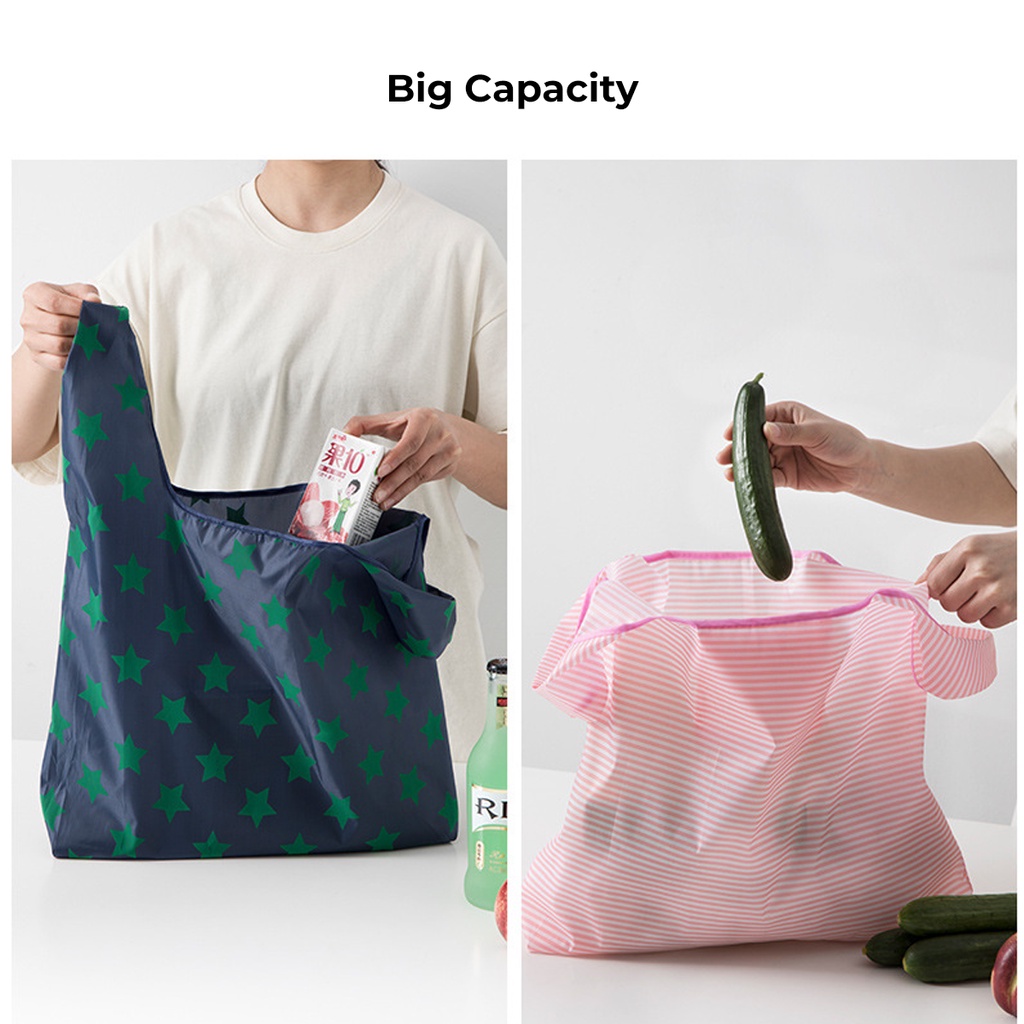 CaseAttack Folding Shopping Bag Eco Bag Simple Save Earth Travel Tote Pouch Reusable Recycle Bag ...