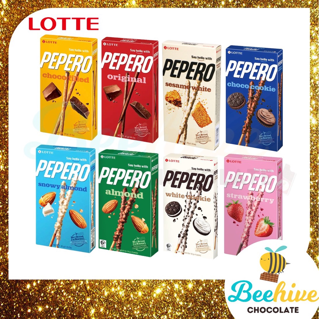 Pepero Chocolate Stick Biscuit 240g - 344g Assorted (8 Boxes) | Shopee ...