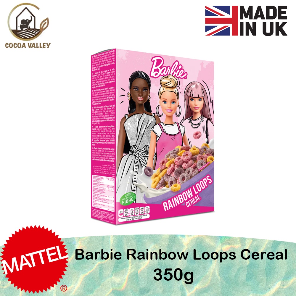 Whatever x Mattel Barbie Rainbow Loops Cereal 350g (Made in UK ...