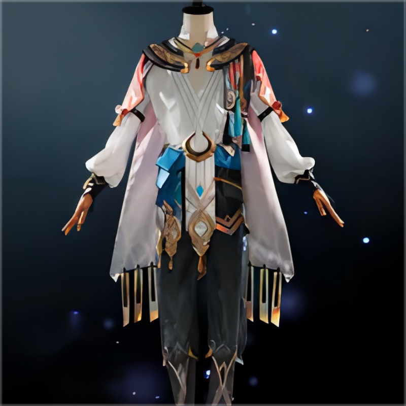 Genshin Impact Kaveh Cosplay Costume Earrings Full Set Anime Halloween ...