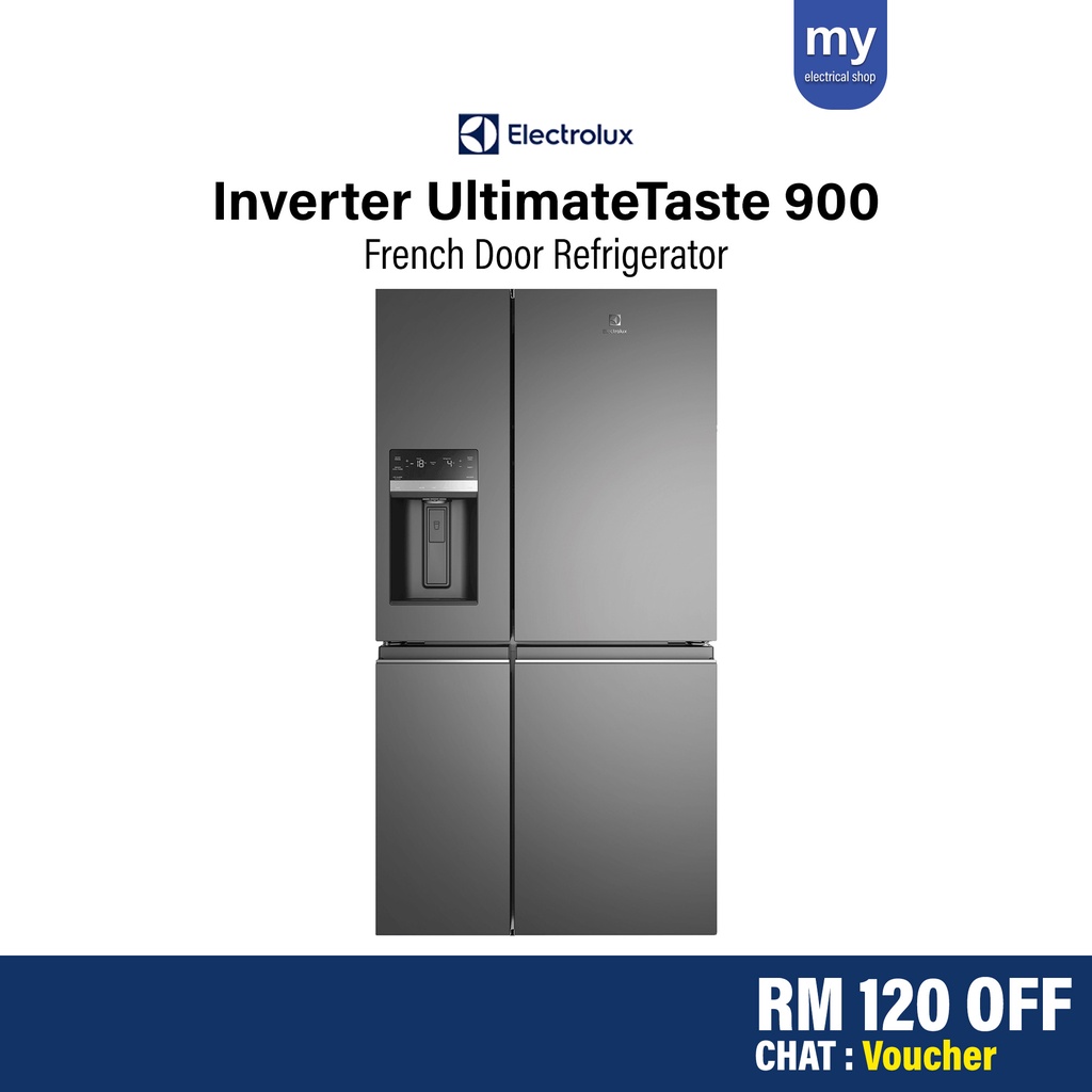 Electrolux EQE6879A-B 609L French door refrigerator UltimateTaste 900 ...