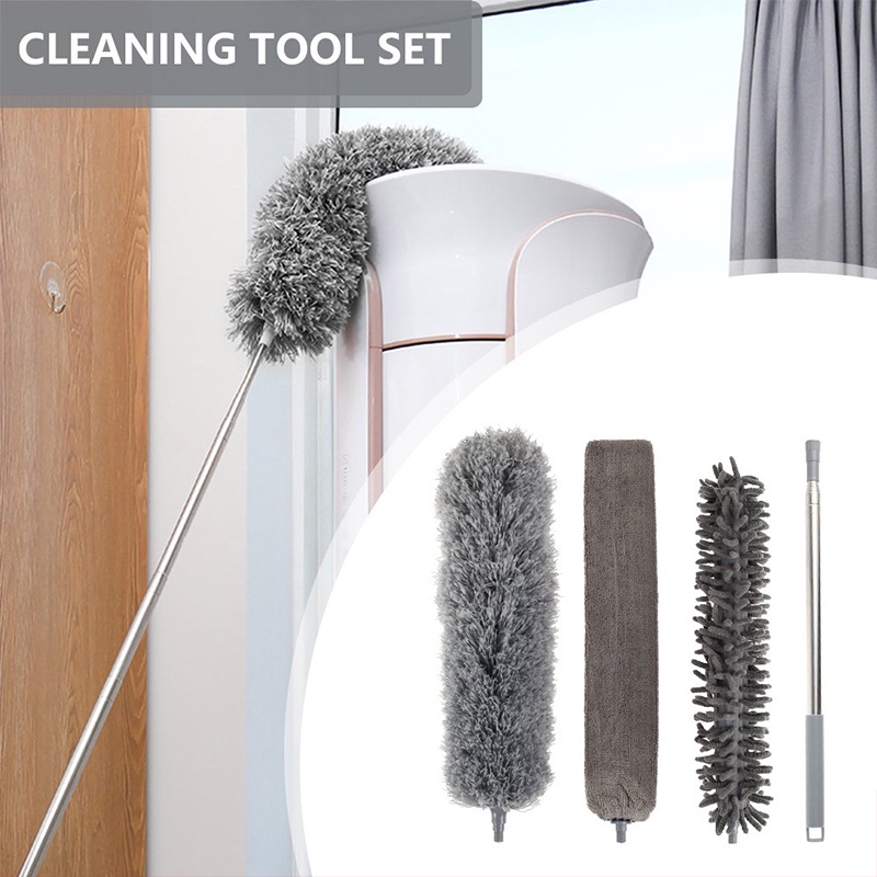 WHOLESALE | 4 In 1 Microfiber Duster Set 280cm Extra Long Handle ...