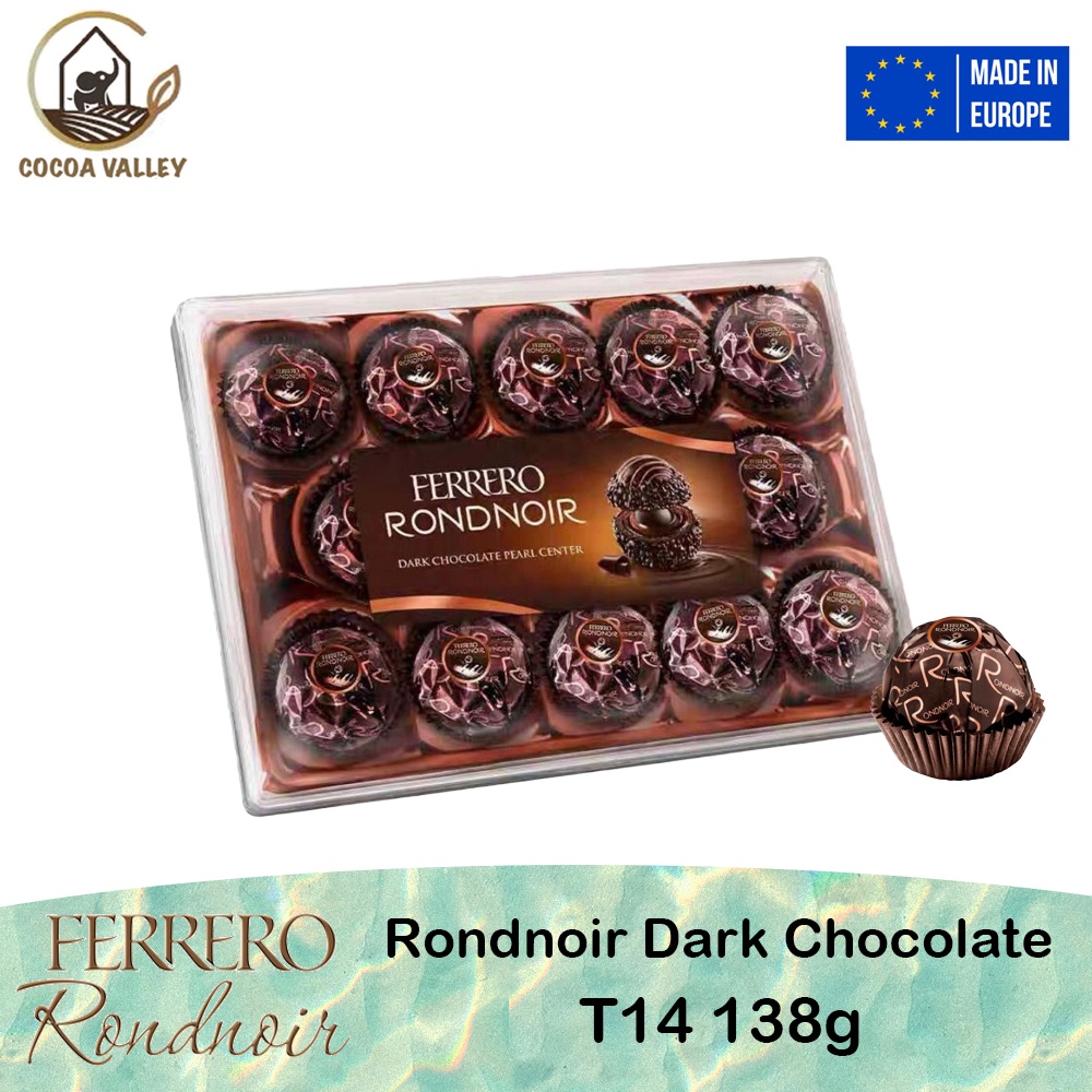 Ferrero Rondnoir Dark Chocolate Pearl Center T14 138g | Shopee Malaysia