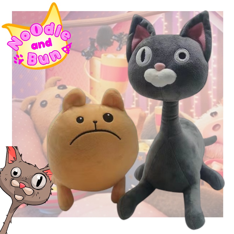 New Cross-border Noodle And Bun Plush Toys- Pp Cotton Filling, Cat And ...