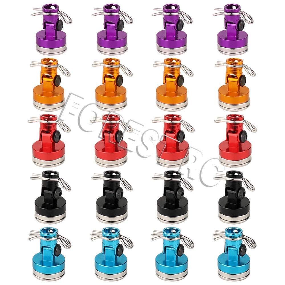4PCS Strong Magnet RC Car Body Posts Fixed Mount with Clip for 1/10 ...