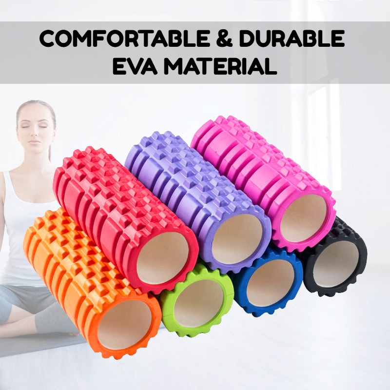 3H Fitness Yoga Column EVA Foam Roller Pilates Yoga Exercise Back ...