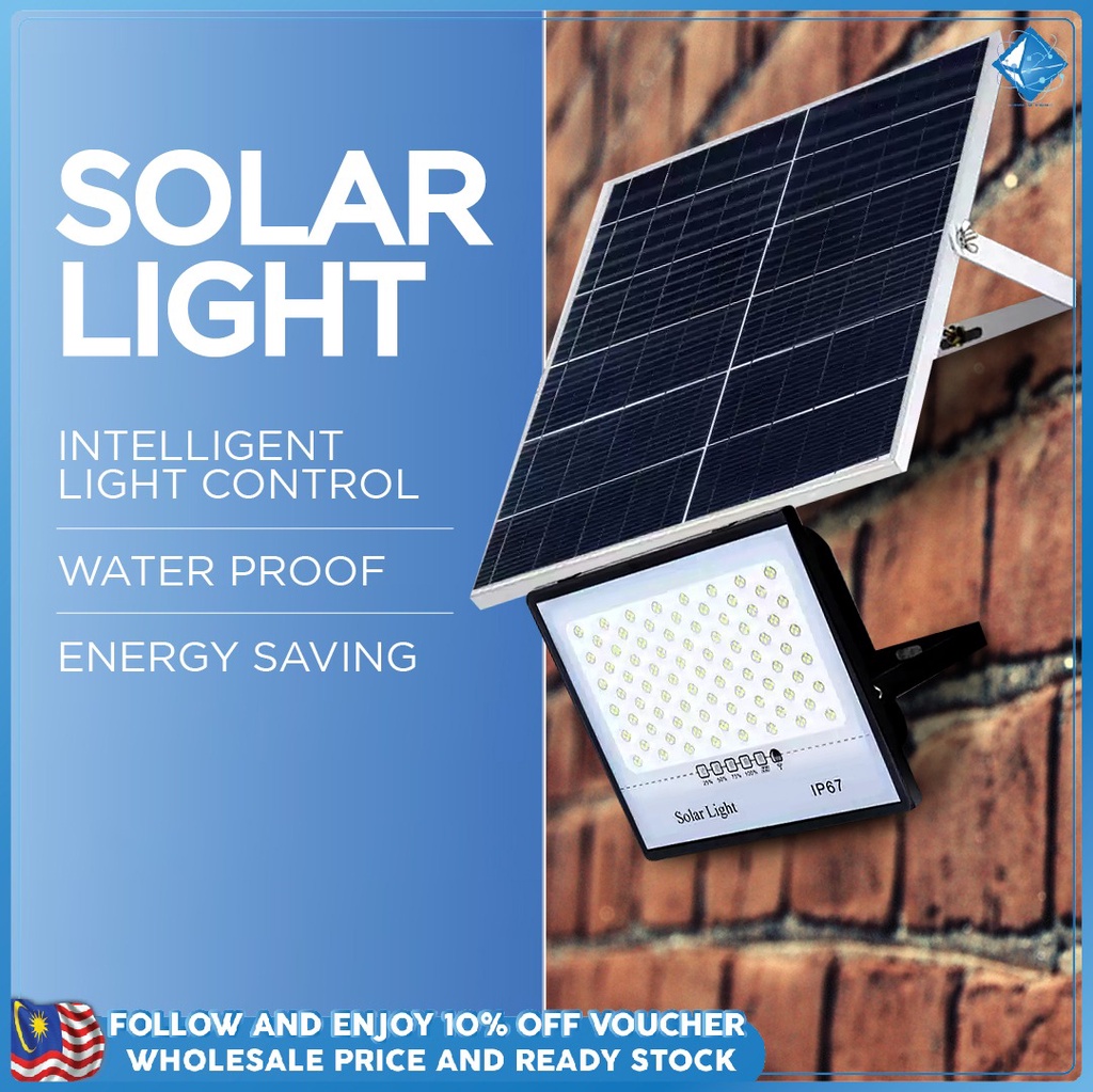 2500W Ultradurable Solar Light IP67 Waterproof Lampu Solar Outdoor ...
