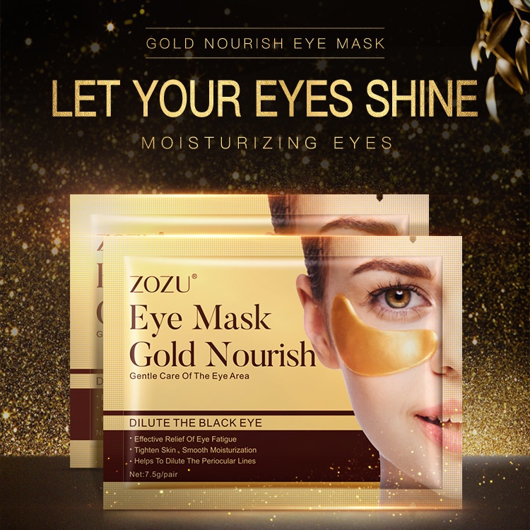Eyemask Collagen Crystal 24K Gold Eye Mask Anti Aging Wrinkle Eye Bag ...