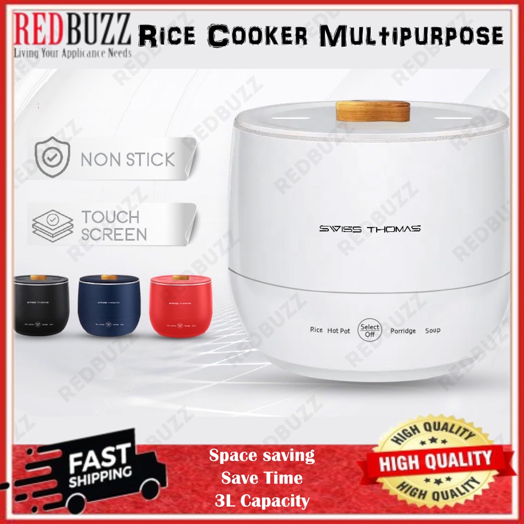REDBUZZ Digital 1.8L Mini Rice Cooker Multi Purpose Automatic Cooker ...