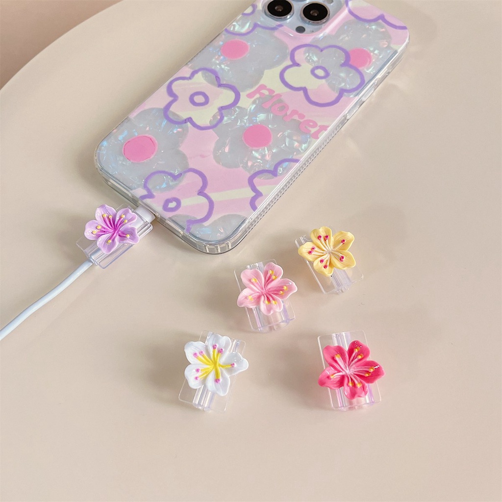 Cable Bite Charging Cables Protector Data Line Cord Elegant Peach ...