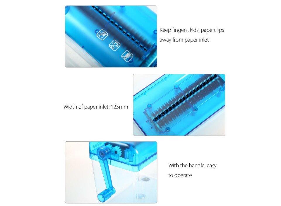 A4/A6 Paper Shredder Privacy Protection Manual Hand Crank Office ...