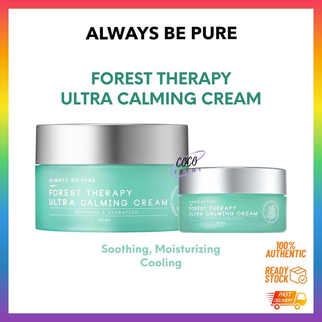 ALWAYS BE PURE Forest Therapy Ultra Calming Cream 30ml | 80ml | Shopee ...