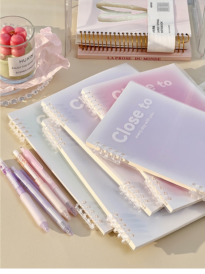 A5/B5 Binder Loose-Leaf Notebook 60 Sheets Lined Book Gifts Kawaii Note Set Korean Stationery ...