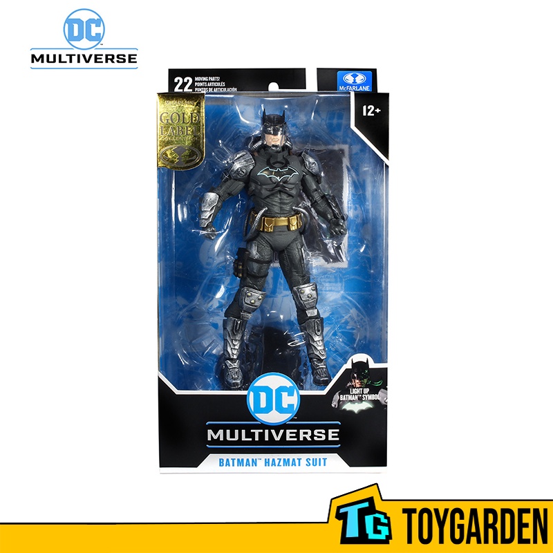 McFarlane Toys DC Multiverse 7" Figure: Batman Hazmat Suit (Light) Gold ...