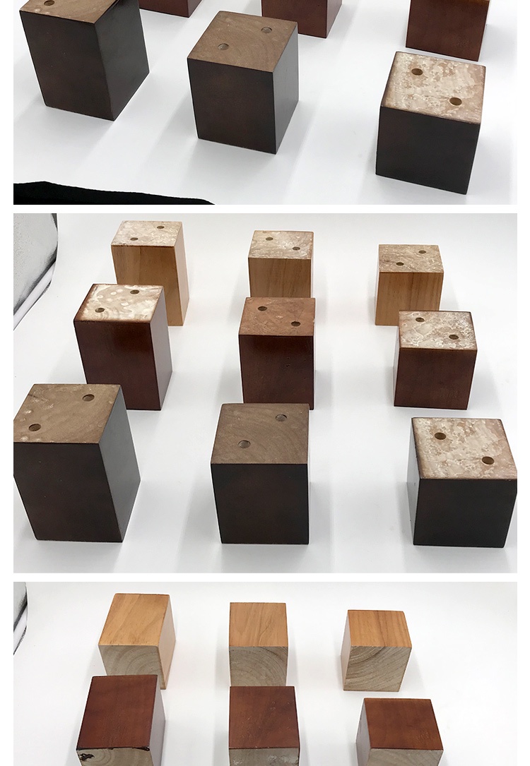 Solid wood bed legs support feet, sofa height, cushion height, chair ...