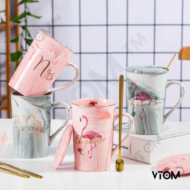 VTOM Birthday Gift For Man Set And Women Ceramic Coffee Mug With Lid ...