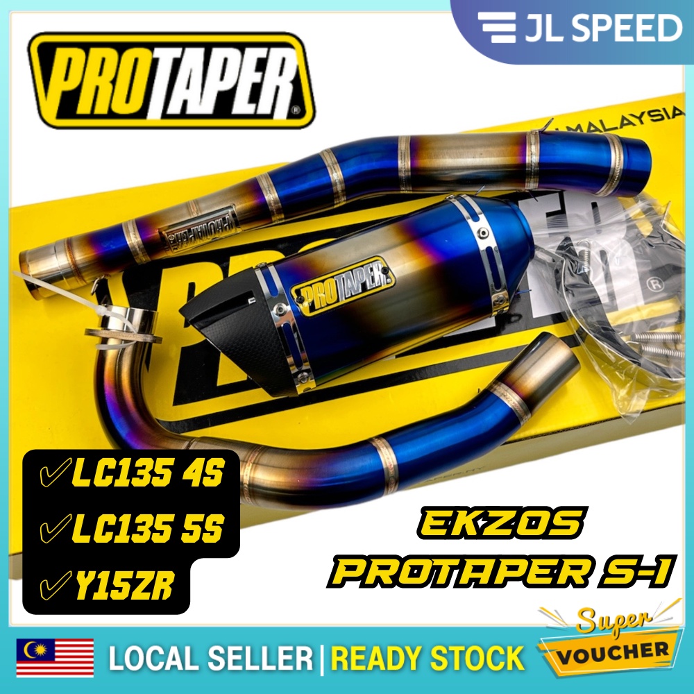 PROTAPER LC135 4S 5S / Y15 Y15ZR V1 V2 TITANIUM RACING EXHAUST PIPE ...