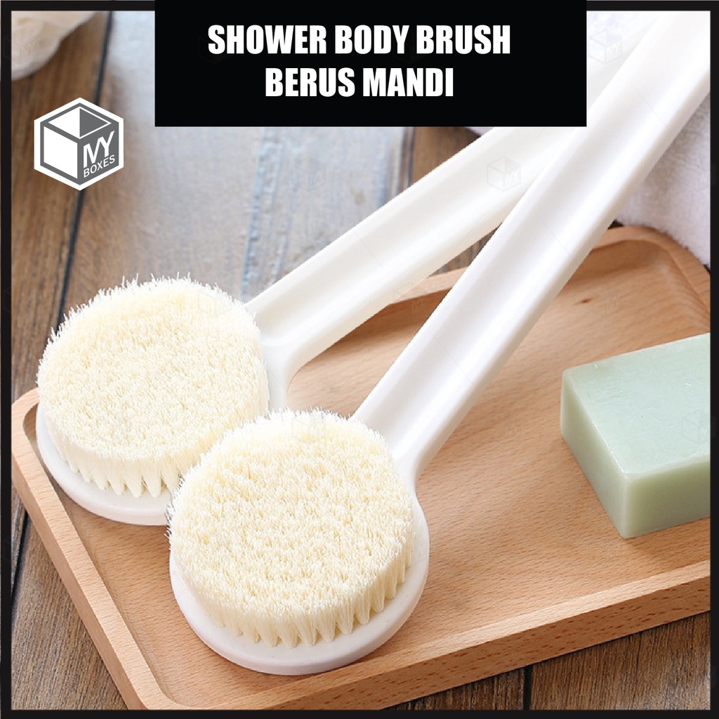 MYB Japanese-Style Long Handle Bath Brush / Soft Brush / Shower Brush ...