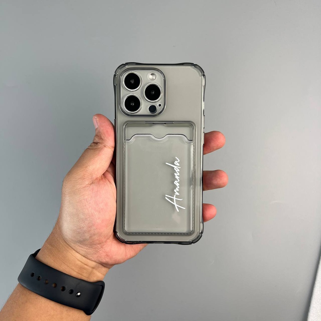 MojoSkins Transparent Card Casing For 15 Pro Max 14 13 Pro Max 12 11 XS ...