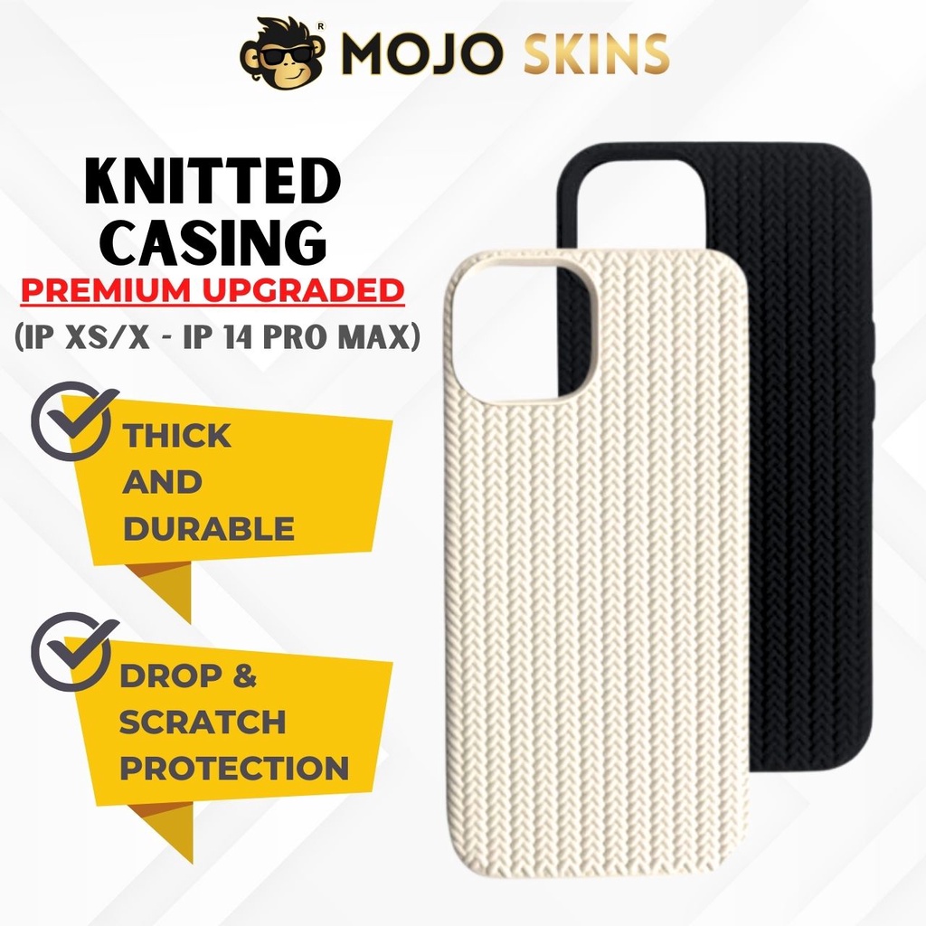 MojoSkins Korean INS Knitted Casing Drop Protection Liquid SIlicone ...