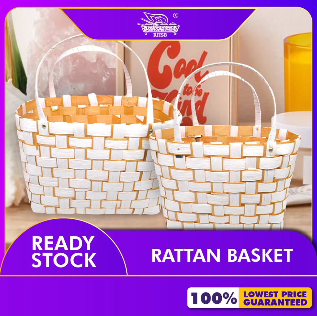 HANDMADE BASKET RATTAN / BAKUL HAMPER / BAKUL BUAH / BASKET / RAGA ...