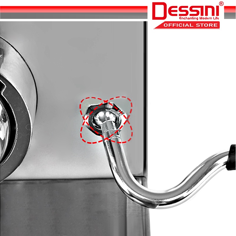 DESSINI ITALY 20 Bar 1.75L Espresso Coffee Maker Brew Froth Cappuccino ...