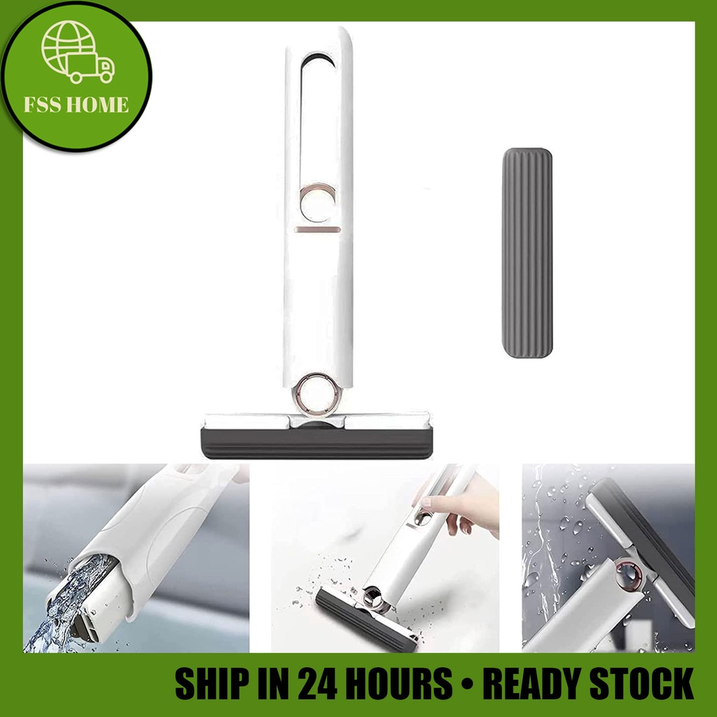Portable Self-Squeeze Mini Mop Cleaning Mops Glass Furniture Desltop ...