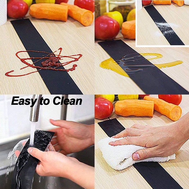 Flexible Gas Stove Counter Gap Cover T-shaped Silicone Rubber Strip ...