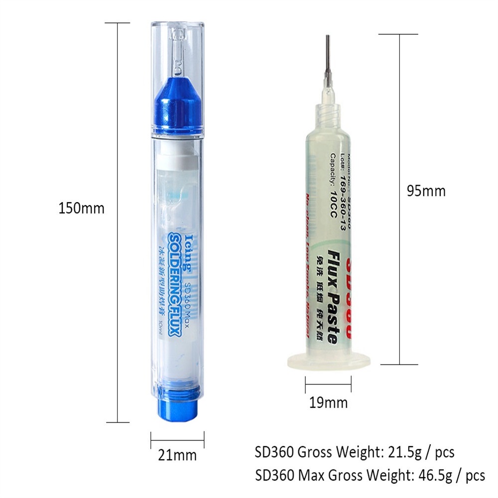 MECHANIC Icing SD360 Max 10cc No-Clean Transparent Solder Paste Welding Advanced Oil Flux For ...