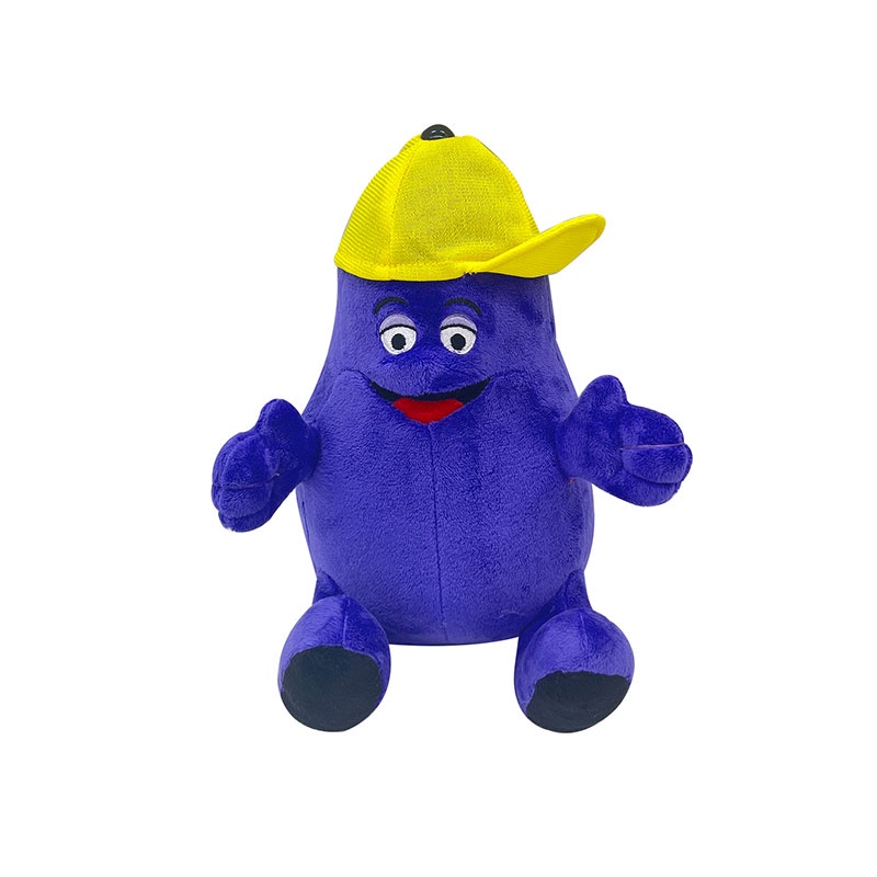Grimace Shake Yellow Hat Plush Toy Cartoon Animal Design 18cm Height ...