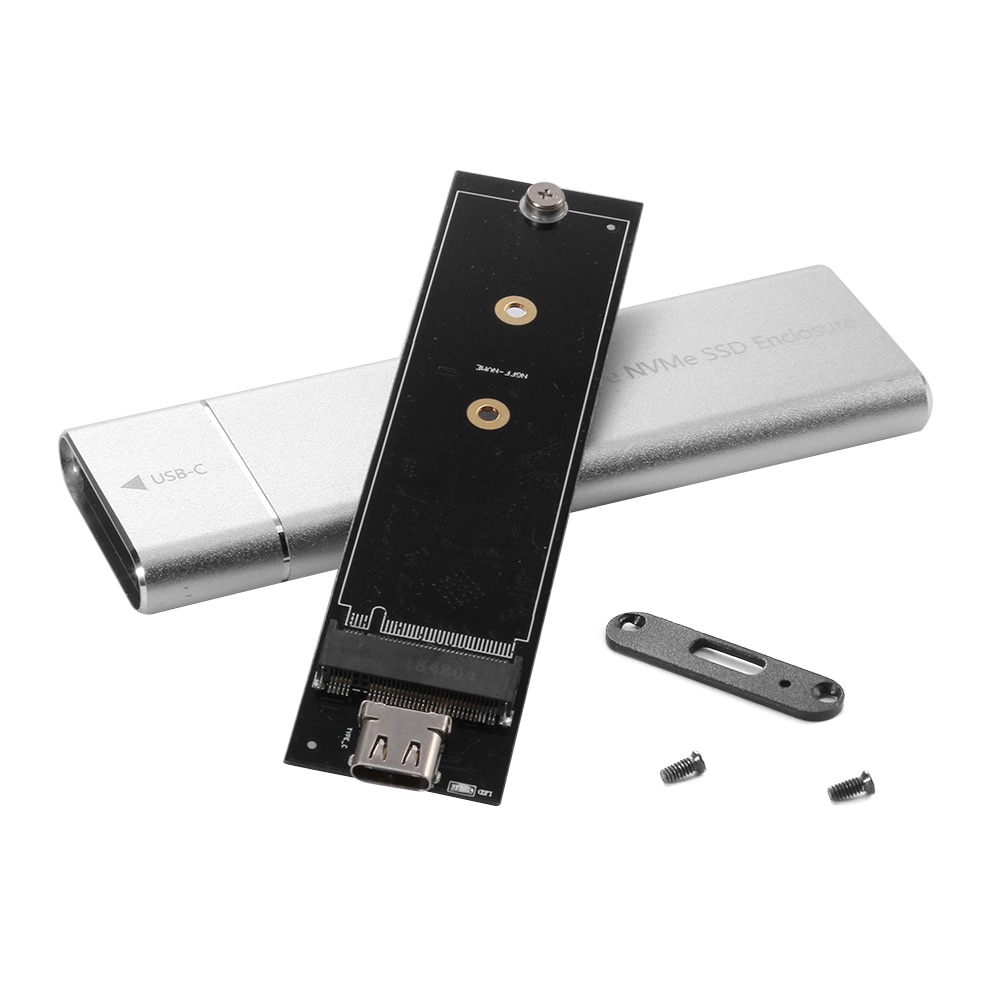 M.2 NVME SSD Enclosure External M2 NVMe Case M2 USB 3.1 Type C 10Gbps ...