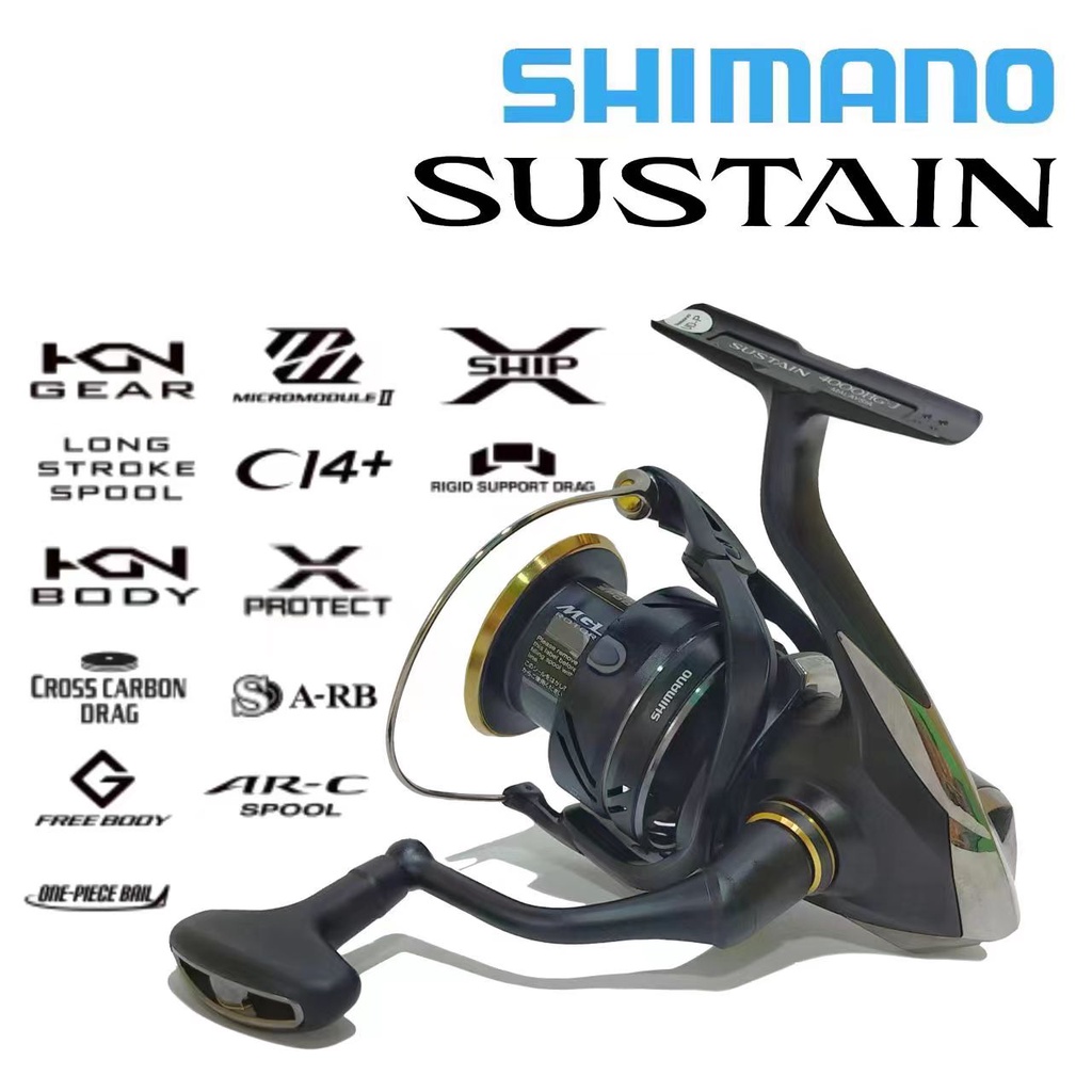 SHIMANO 2021' SUSTAIN SPINNING FISHING REEL | Shopee Malaysia