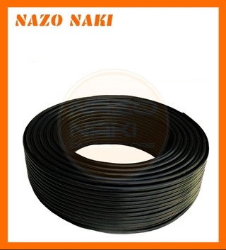Pure Copper 23/0.15 x 2C Twin Flat VDE Cable Black 2 Core PVC Insulated ...