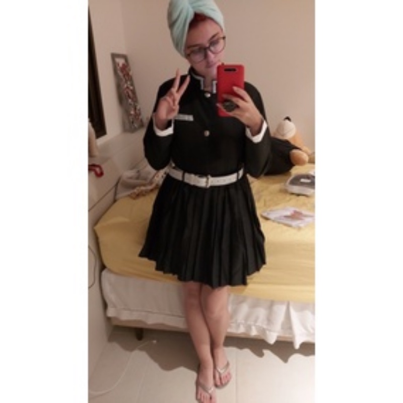 Anime Demon Slayer Cosplay Costume Kimetsu no Yaiba Kanao Tsuyuri ...