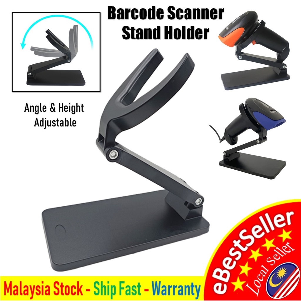 Hands Free Adjustable Height & Angle Barcode Scanner Stand,1D 2D ...