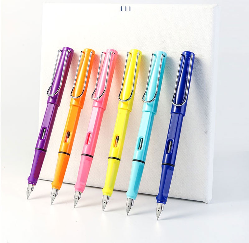 53 Pcs Clear Pen Set Ink Replaceable Fountain Black/Blue/Red Ink ...