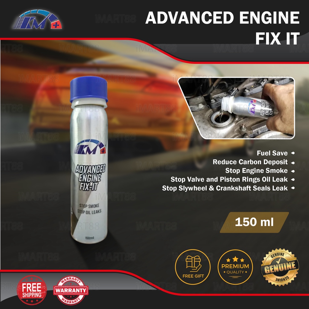 KM+ Advanced Universal Engine Fix It 150ML KM-EGFIX Enjin Treatment Car ...