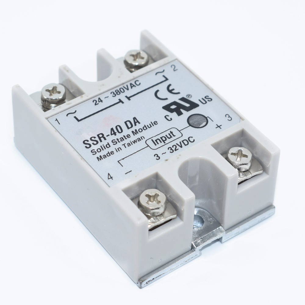 SSR-40 DA Solid State Relay SSR-40DA DC to AC Solid State Relay Module Temperature Controller ...