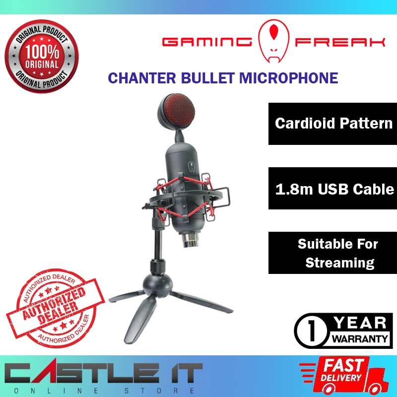 AVF Gaming Freak CHANTER Bullet Gaming Freak Microphone (GF-CHANTERBLLT ...