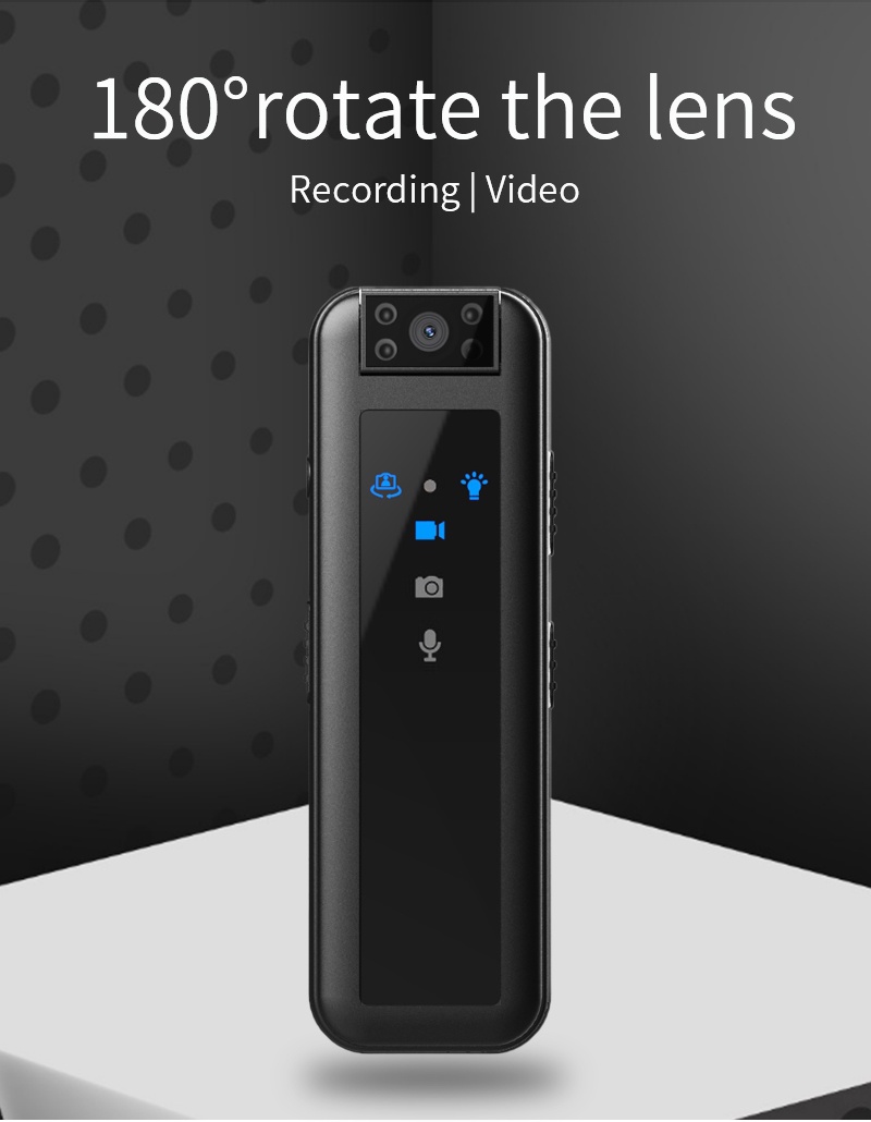 Body camera HD 1080P Portable Back Clip Camera Mini DV Police Recorder ...