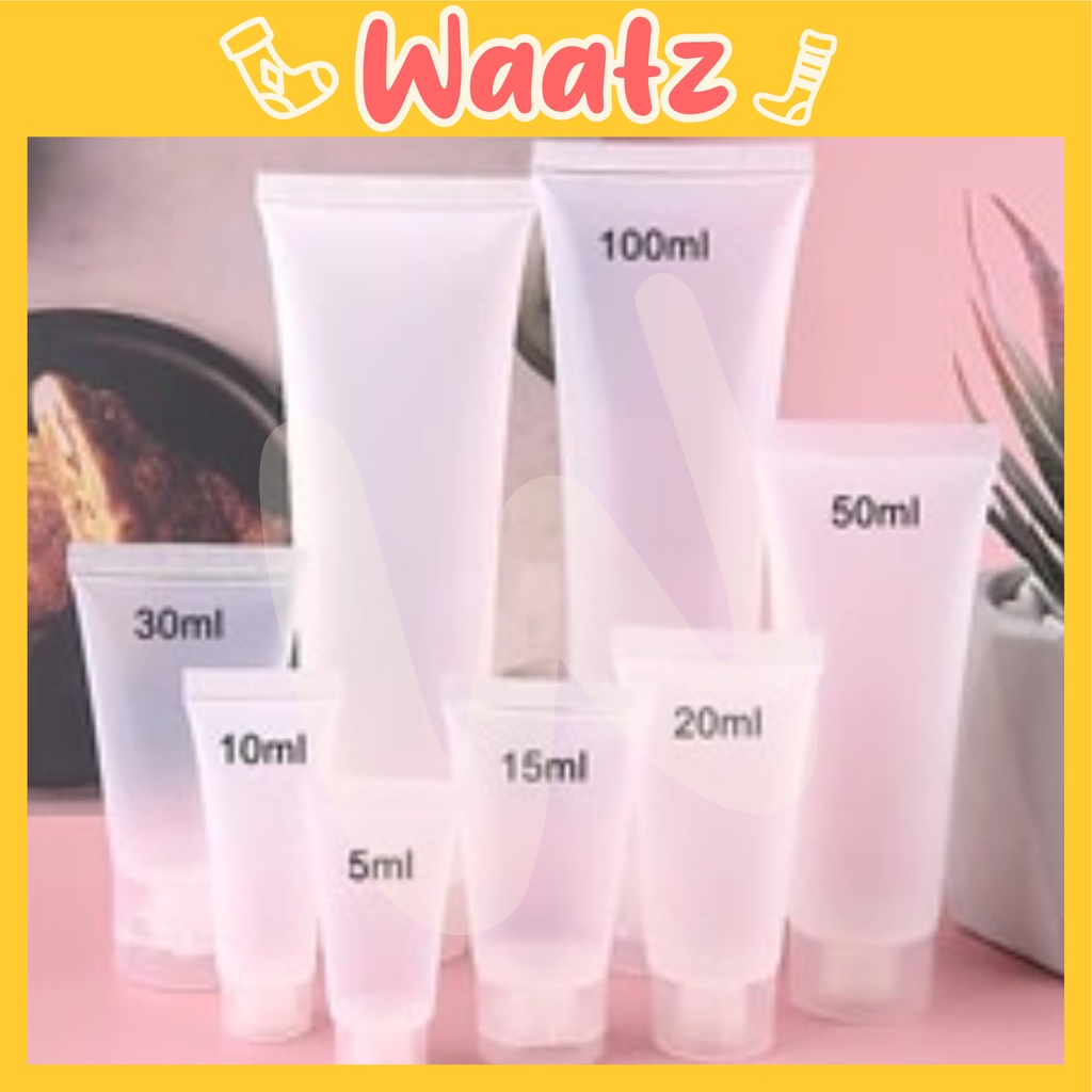 (HM62) Squeeze Tube Soft Tube Cosmetic Container Plastic Bottle Travel ...