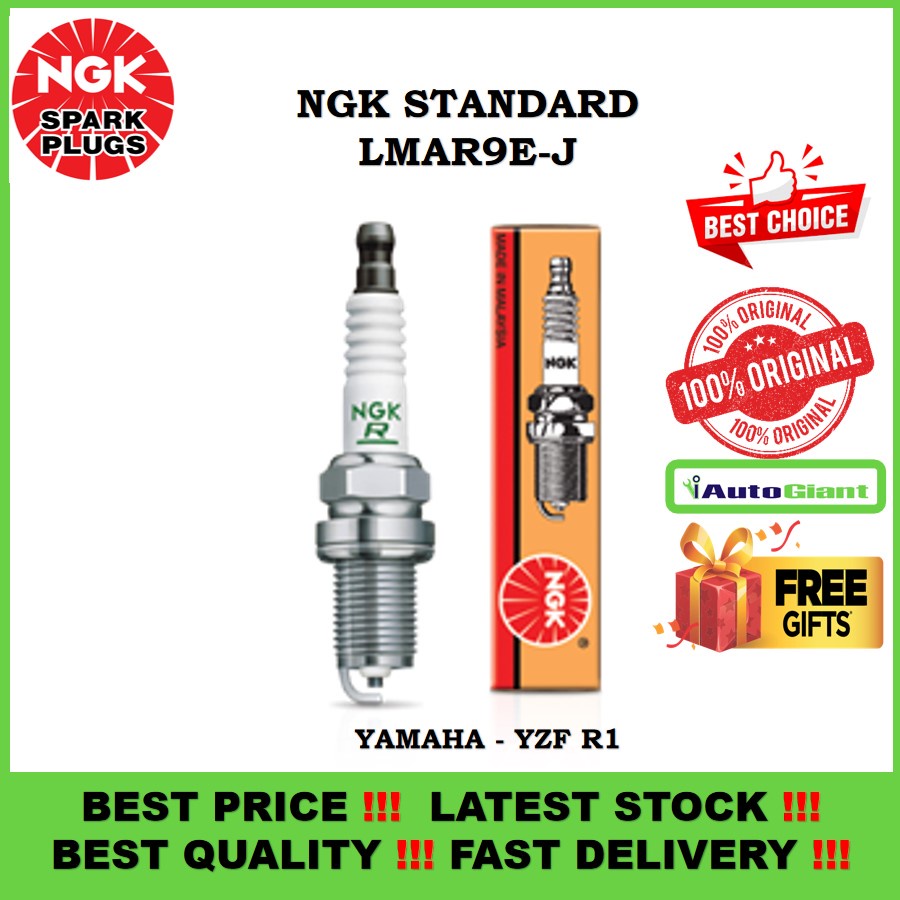 NGK SPARK PLUG LMAR9E-J , (1PC) BOX, YAMAHA - YZF R1 | Shopee Malaysia