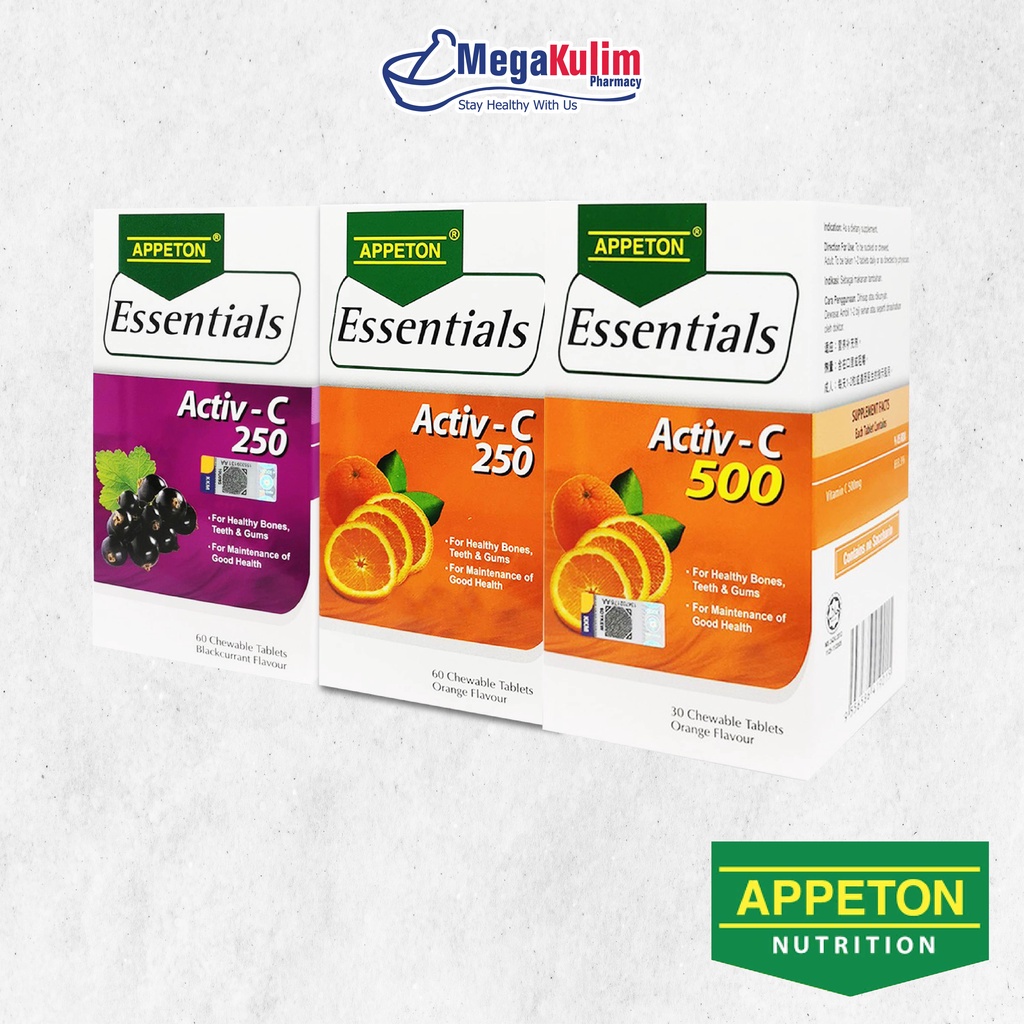 Appeton Activ-C 250mg / 500mg (Orange / Blackcurrant) | Shopee Malaysia