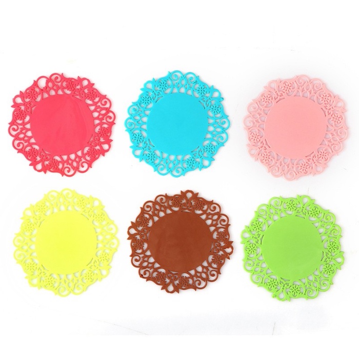 LED Coaster Battery Power Luminous Coasters Sticker-Heat-resistant Cup ...