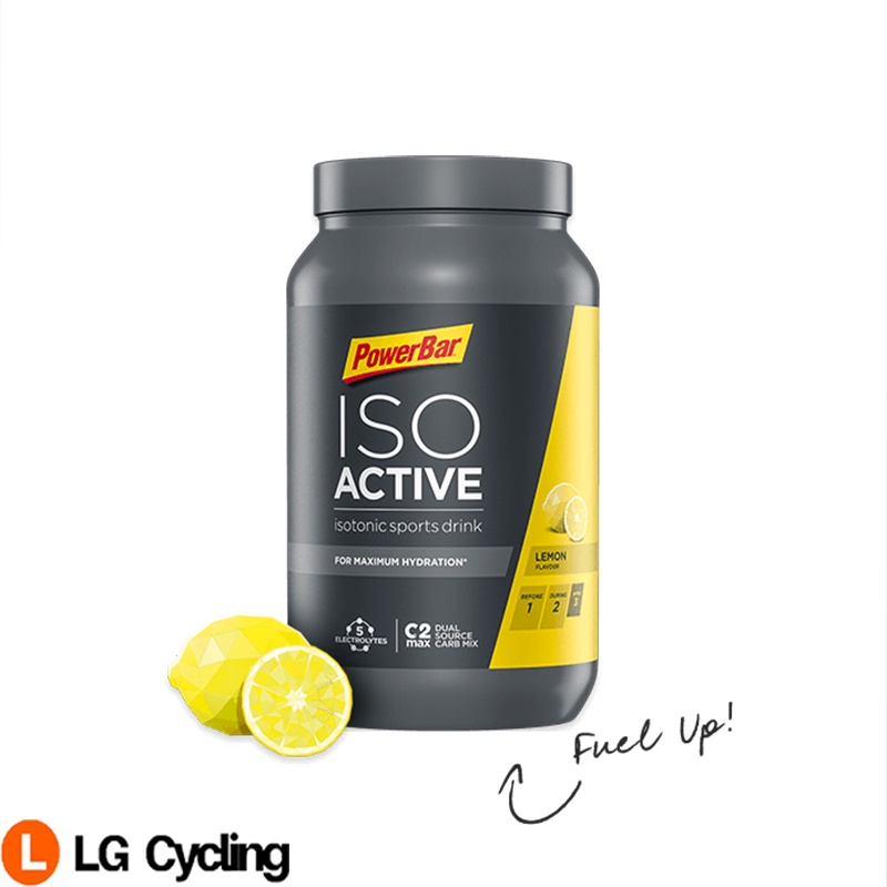 Powerbar ISOACTIVE Lemon 600g Isoactive Sports Drink 18 serving Cycling ...